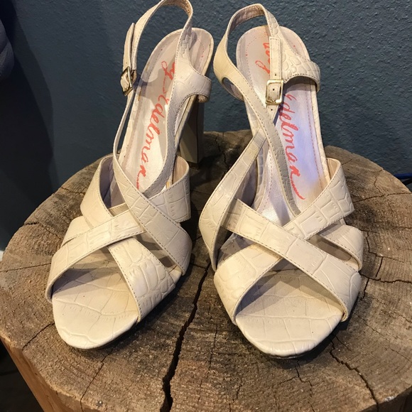 libby. edelman | Shoes | Libby Edelman Crocodile Pattern High Heels ...